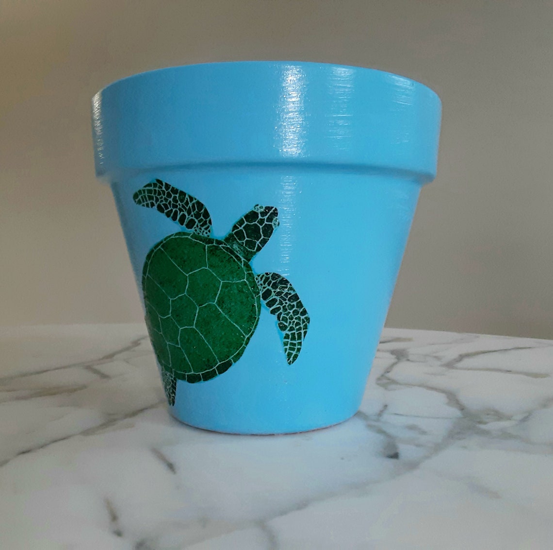 Sea Turtle Planter-6 Inch Sea Turtles Sea Turtles Gifts | Etsy
