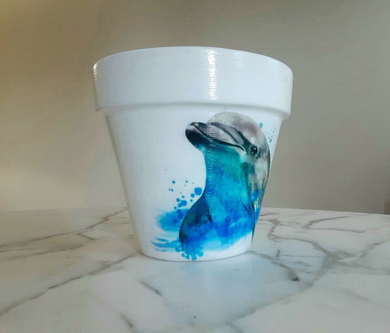 Dolphin Planter-6 Inch Dolphin Flowerpot Dolphin Gifts - Etsy