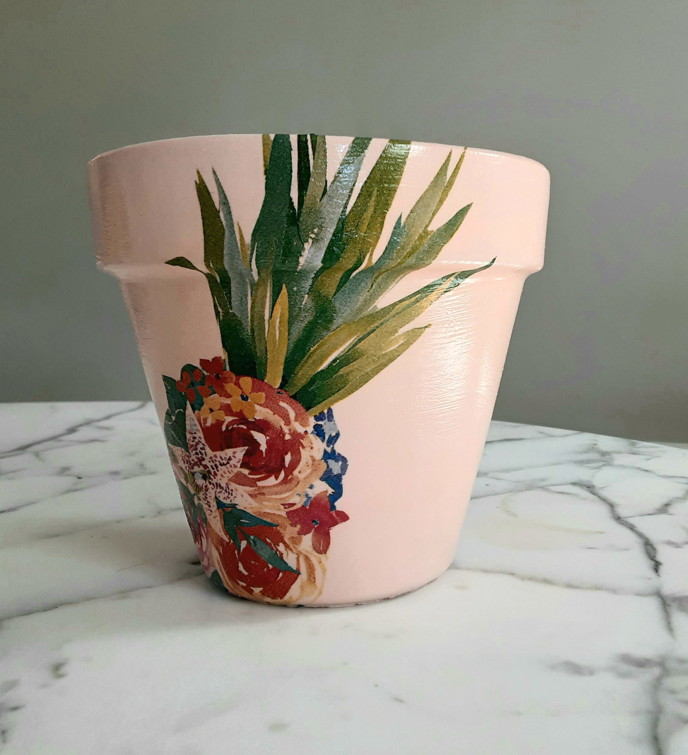 Pineapple Clay Pot-6 Inch Clay Pots Clay Planters | Etsy