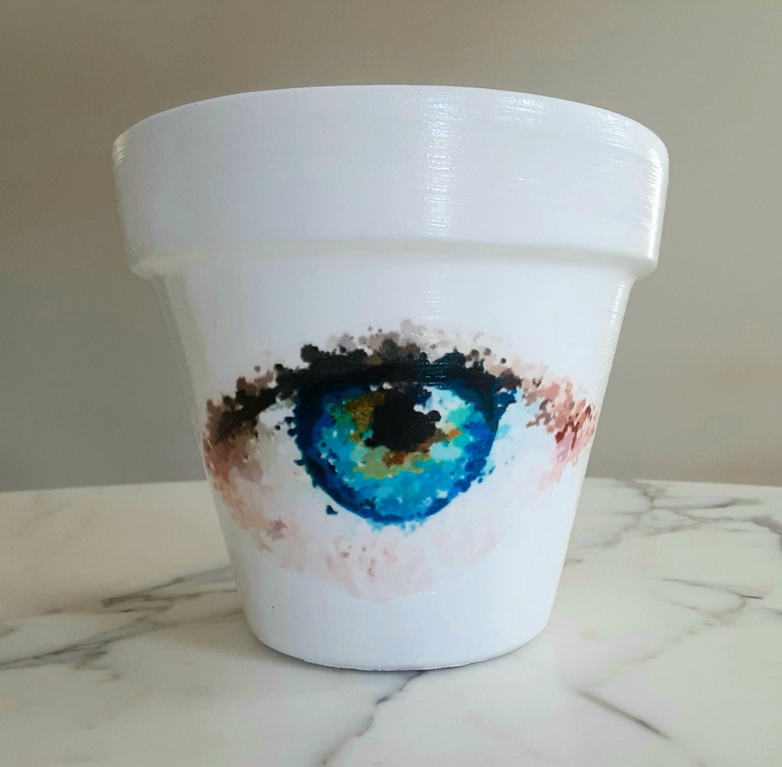 Evil Eye Planter-6 Third Eye Clay Pots Evil Eye - Etsy