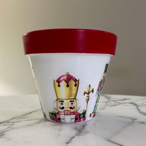 Nutcracker Planter, 6 Inch Planter, Christmas Plant Pots, Nutcracker ...