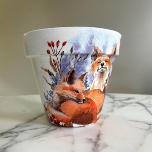 Fox Planter, Fox Gifts, Red Fox Decor, Indoor Planters, Animal Lover ...