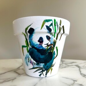 Panda Planter-6", Panda Bear, Jungle Plant Pots, Animal Lover Gifts ...
