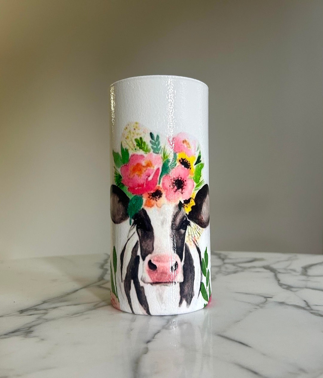 Cow Vase, Cow Home Decor, Flower Vase, Vases for Flowers, Glass Vase ...