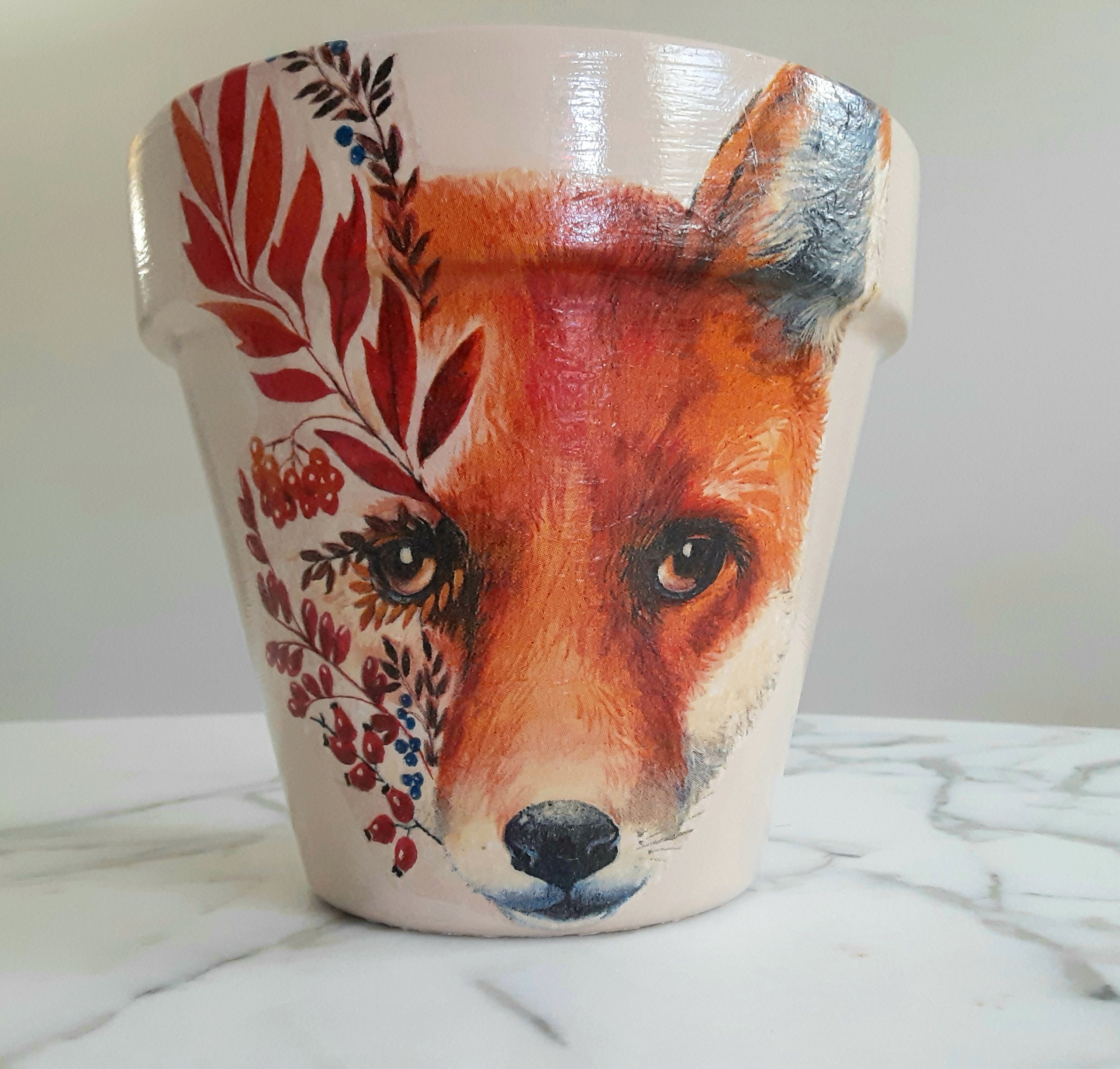 Fox Flowerpot-6 Inch Fox Planters Fox Decor Fox Gifts - Etsy