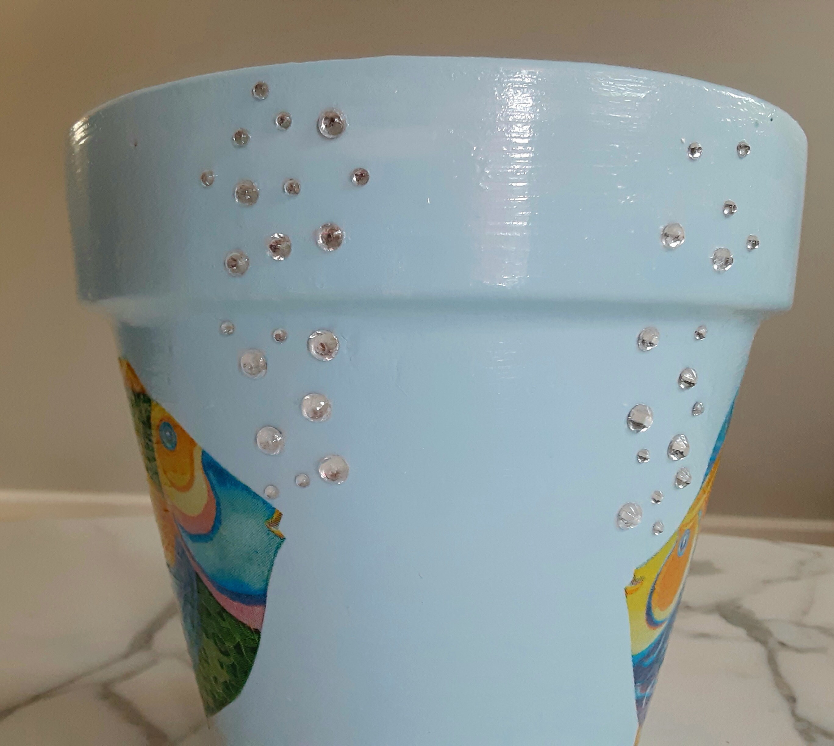 Tropical Fish Clay Pot-6-inch Tropical Fish Ocean Gifts | Etsy