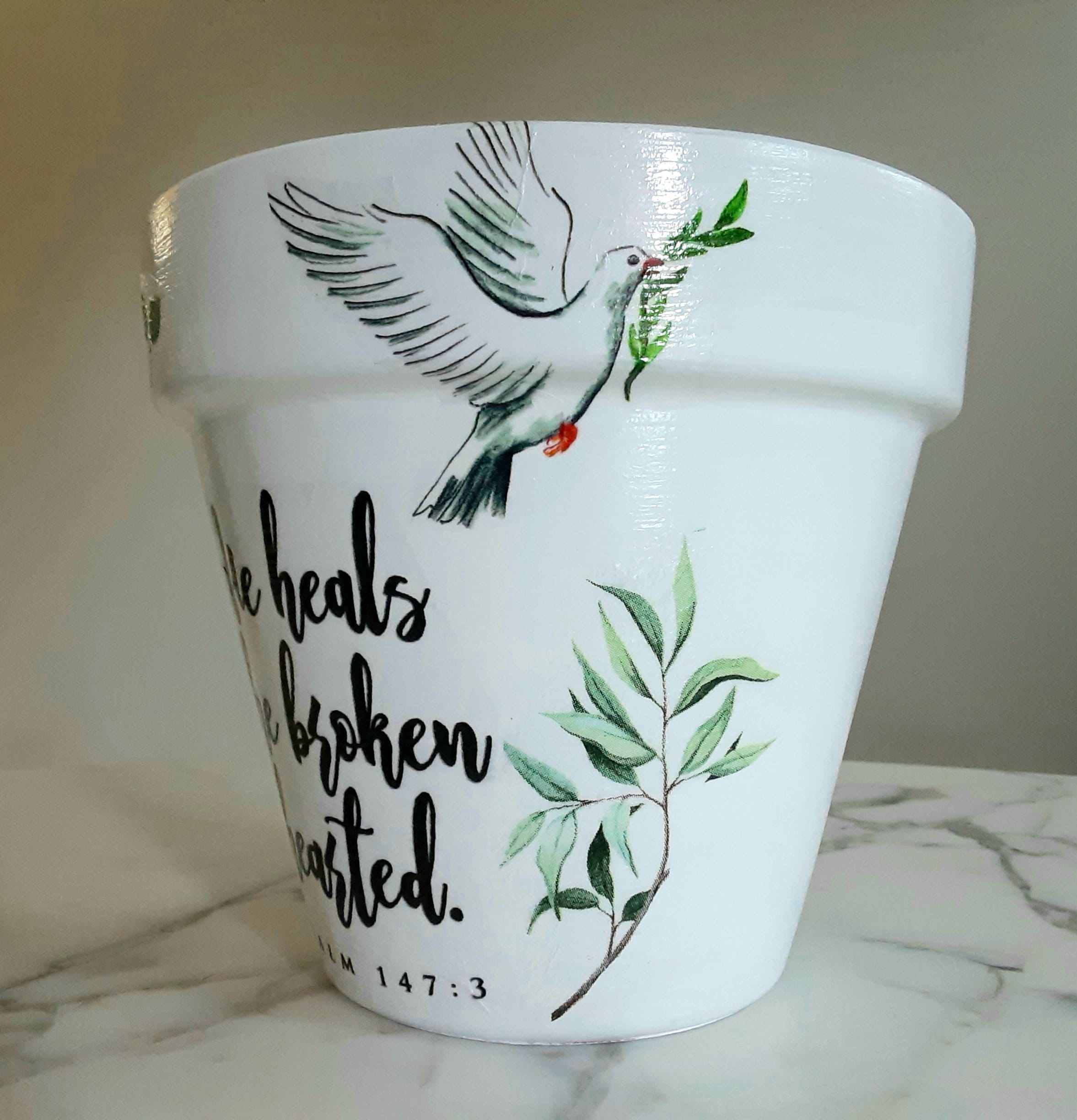 Peace Flowerpot-6 Inch Healing Gifts Thinking of You Indoor - Etsy