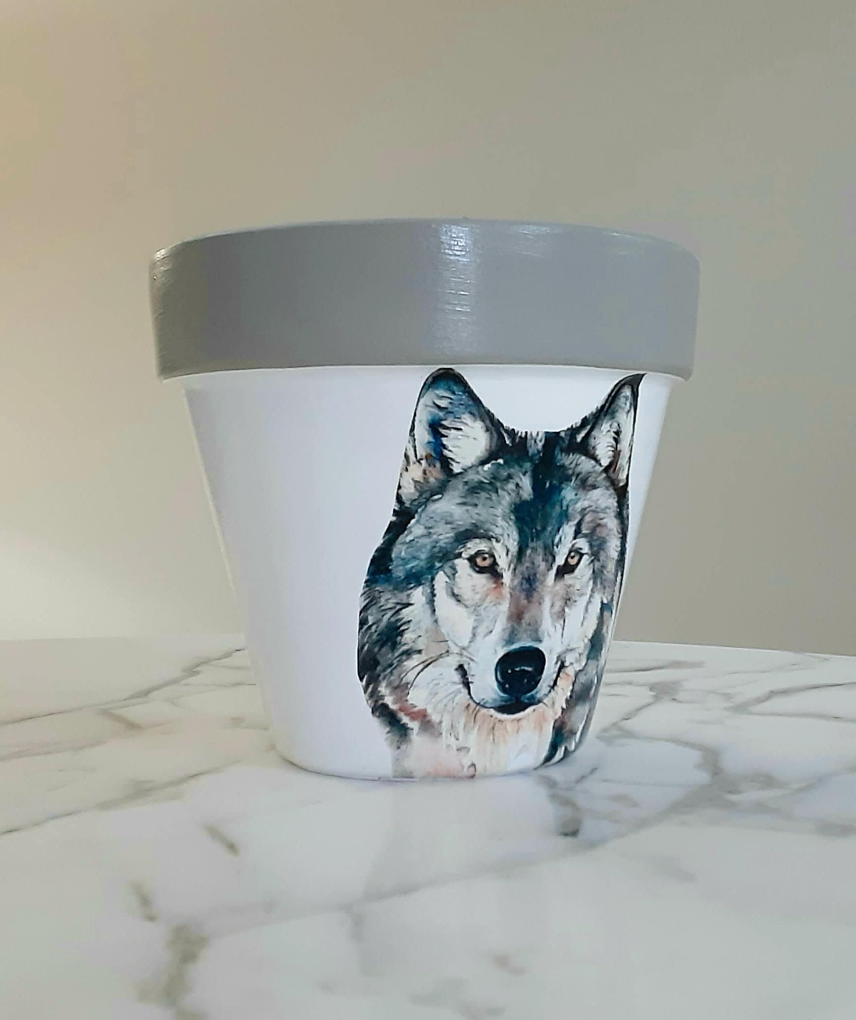 Wolf Planter-6 Wolf Flowerpot Wolves Animal Plant - Etsy