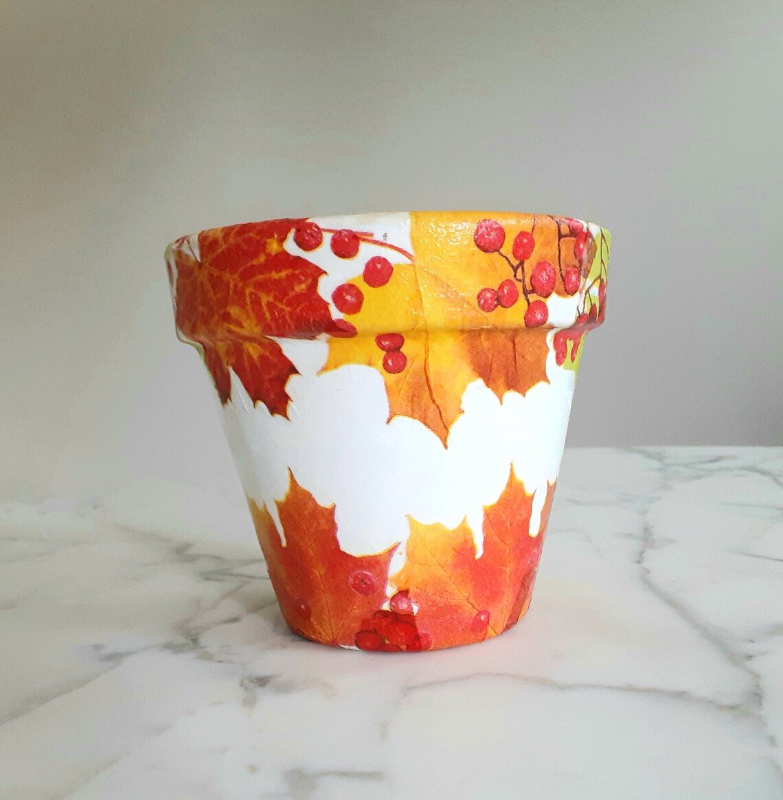 Fall Themed Clay Pot-6 Autumn Decor Fall Home Decor - Etsy