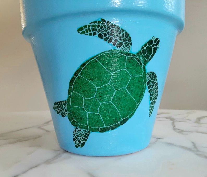 Sea Turtle Planter-6 Inch Sea Turtles Sea Turtles Gifts | Etsy
