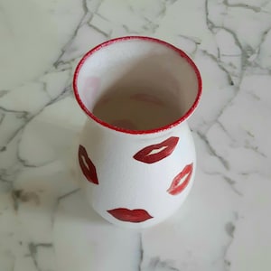 Lips Flower Vase, Valentine's Day Gifts, Make up Gifts, Decorative Vase ...