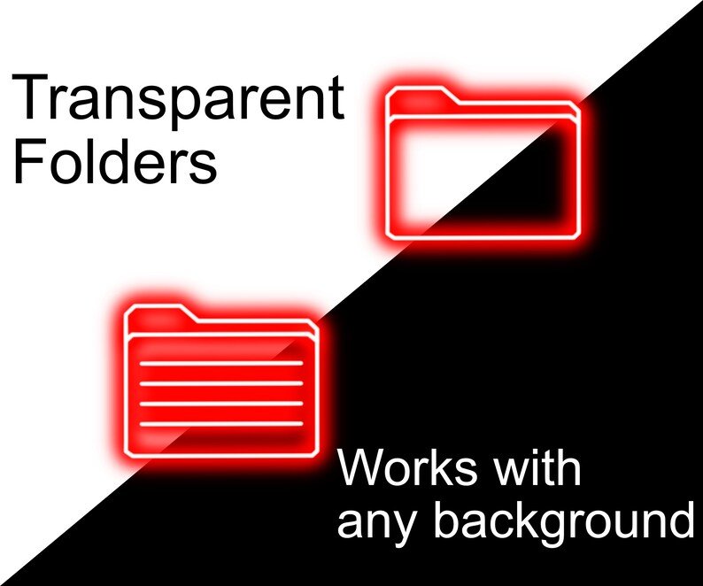 NEON Mac Folders 9 Different Colours With 18 Choices - Etsy