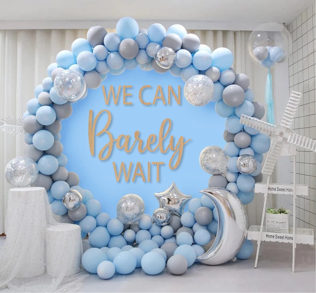 We Can Barely Wait Baby Shower Sign Wall Quote Boy or Girl - Etsy