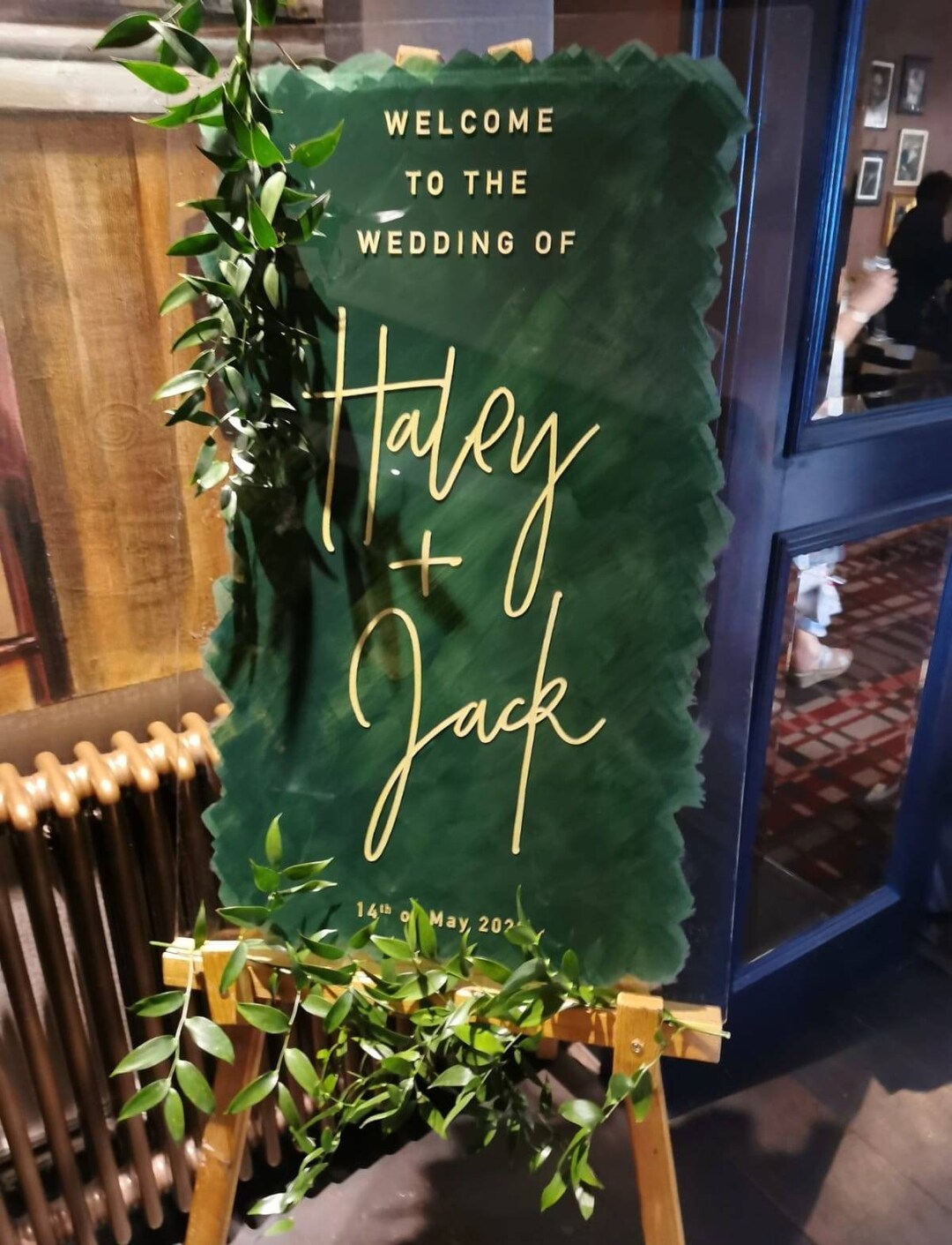 Welcome to the Wedding Personalised Large Acrylic Sign - Etsy