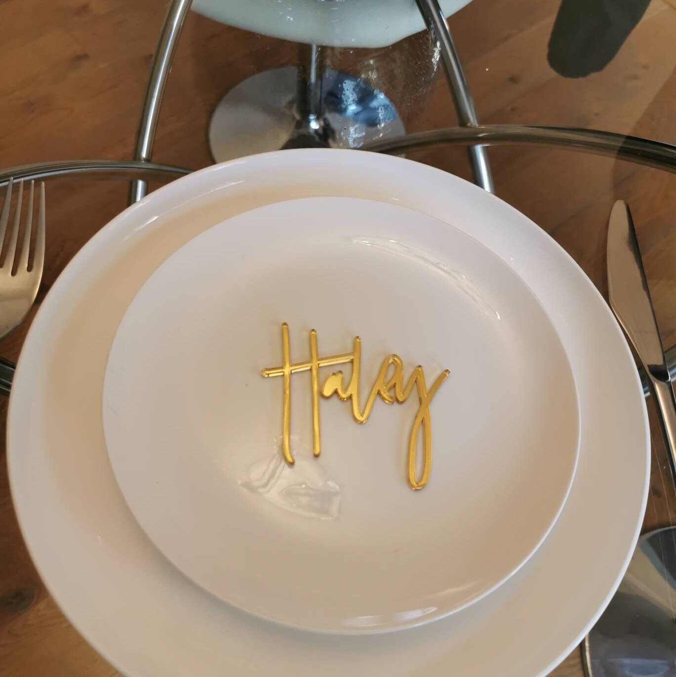 Place Setting Plate Personalised Words Family Dinner Wedding - Etsy