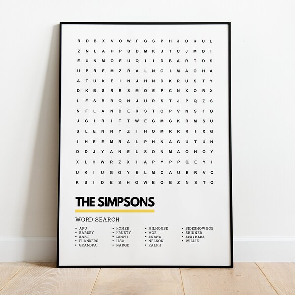 Simpsons Art - Etsy