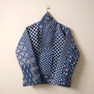 Handmade Kantha Quilt Jacket, Indian Kantha Coat, Machine Quilted ...