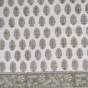 Indian Block Print Tablecloth, 6 Seater Table Cover, Table Linen for ...