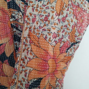 Beautiful Kantha Jacket, Indian Vintage Kantha Quilt Jacket, Kantha ...