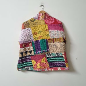 Indian Kantha Coat, Patchwork Kantha Jacket, Handmade Cotton Saree ...