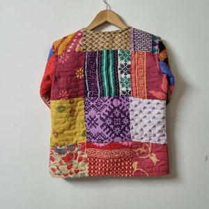 Patchwork Kantha Quilt Jacket, Indian Vintage Kantha Coat, Handmade ...