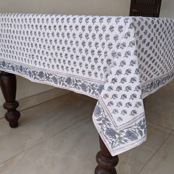 Block Print Tablecloth - Etsy