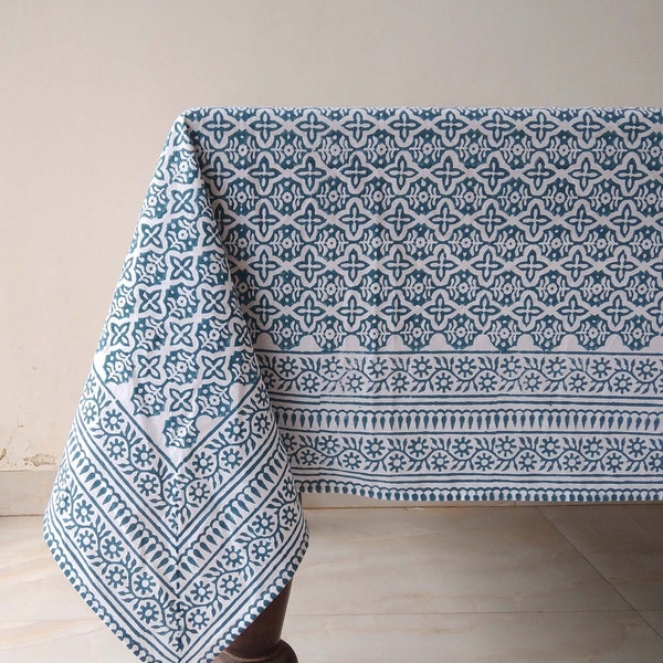 Blue Tablecloth - Etsy