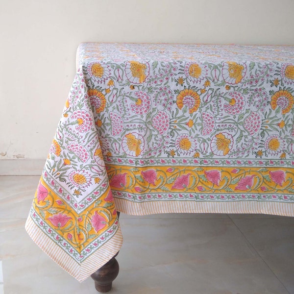 Indian Block Print Tablecloth - Etsy