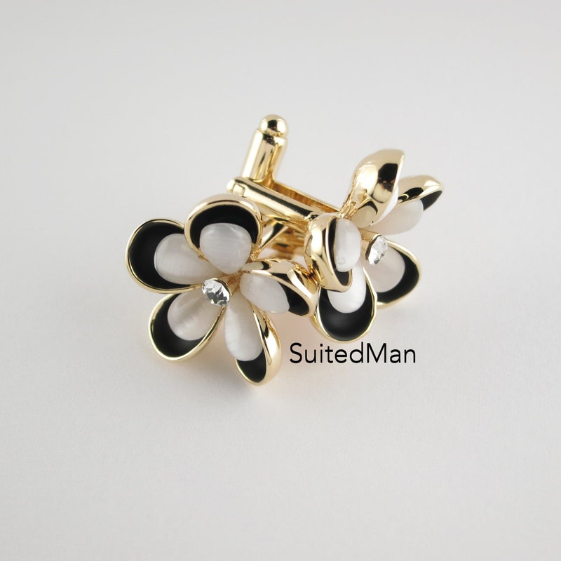 Flower Cufflinks - Etsy UK