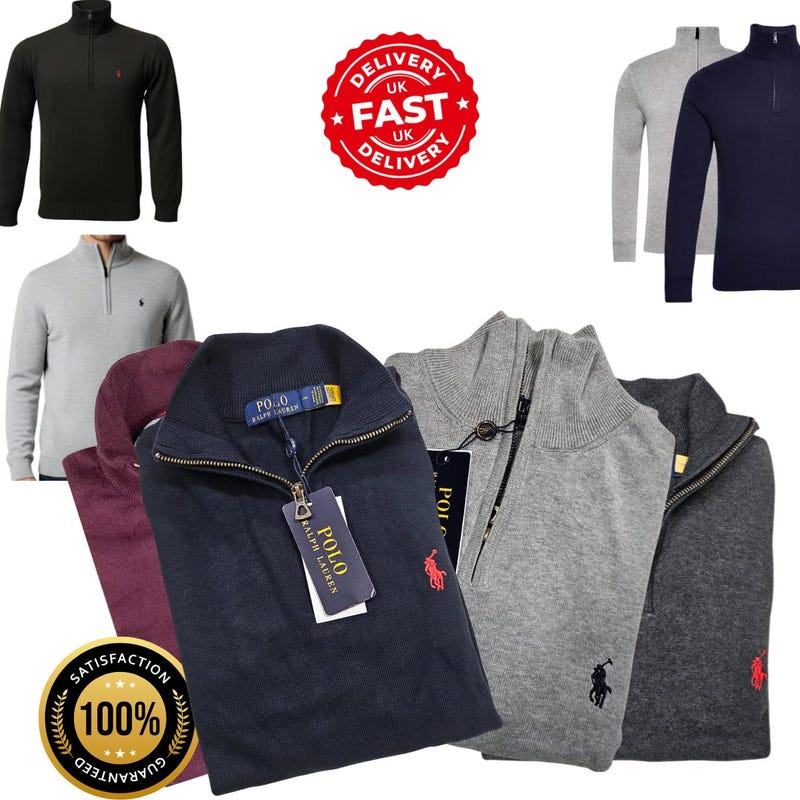 1/4 Zip Long Sleeve - Etsy UK