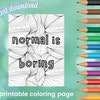 Coloring Page Instant Download Cute Frog | Digital Coloring Book Page ...