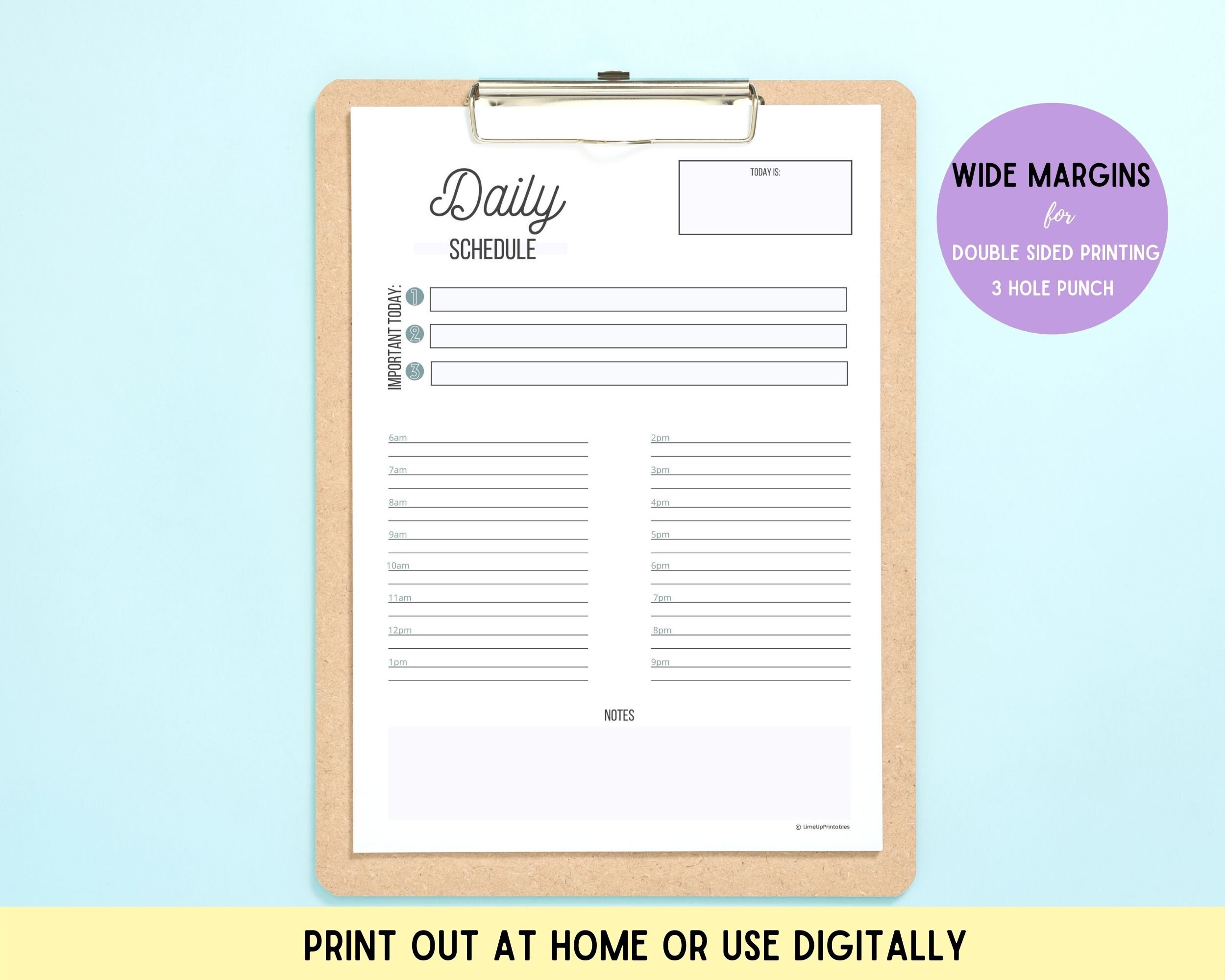 Digital Daily Planner Page Bundle Productivity PDF | Etsy