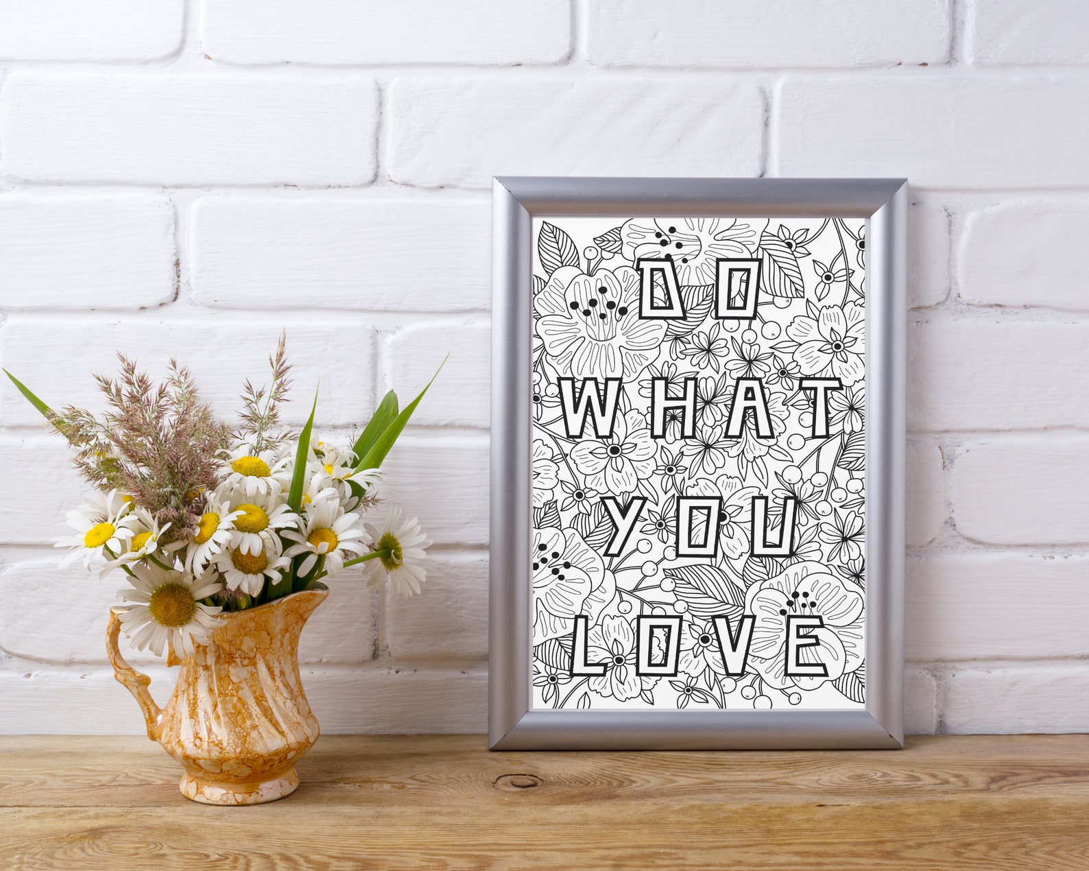 Printable Coloring Page | Downloadable Wall Art | Do What You Love ...