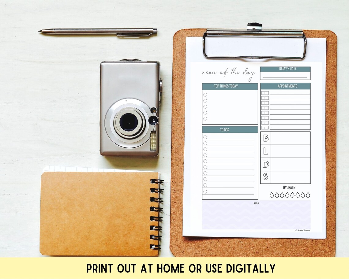 Digital Daily Planner Page Bundle Productivity PDF | Etsy