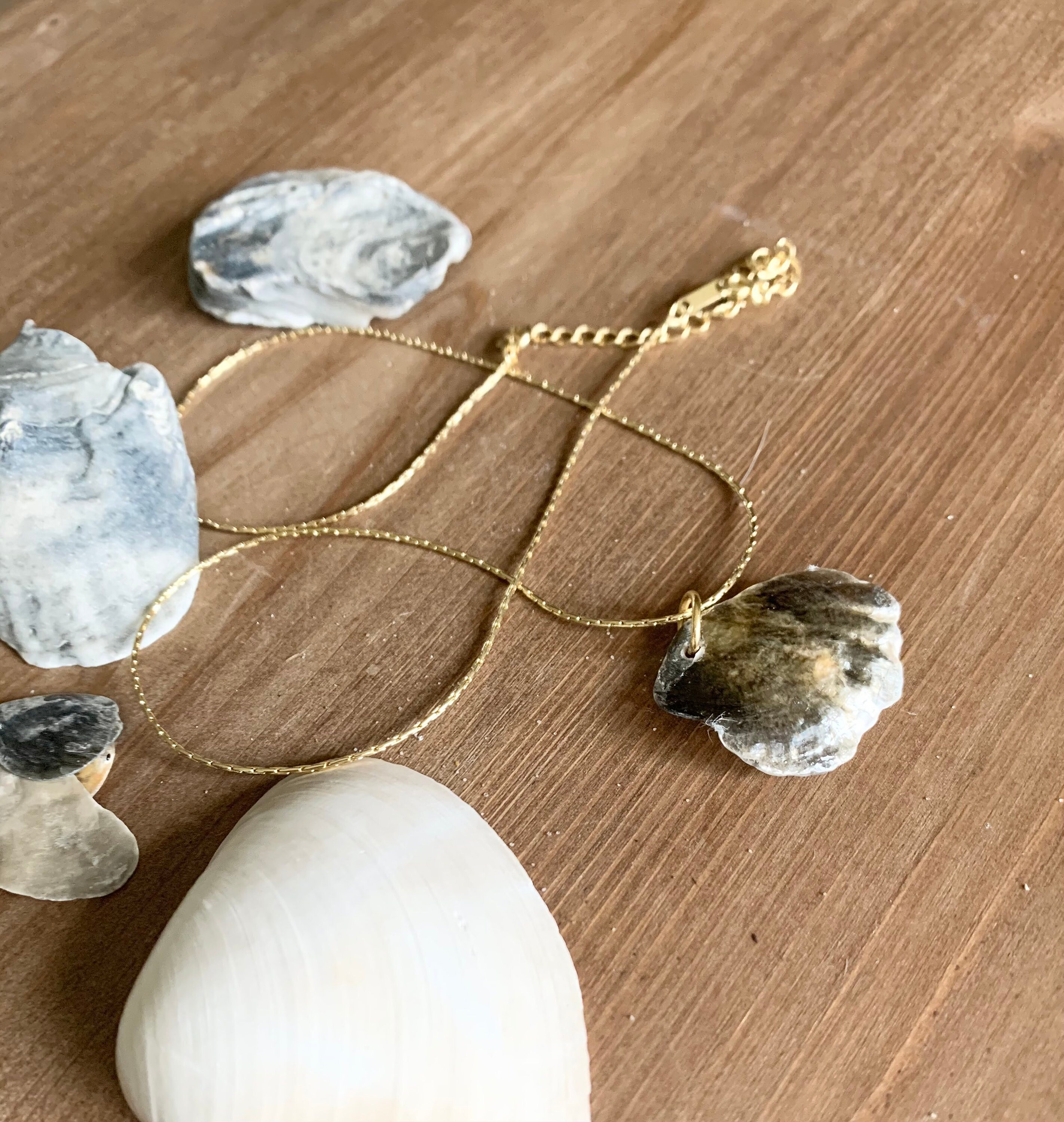 GOLDIE 14k Gold Plated Jingle Shell Necklace - Etsy