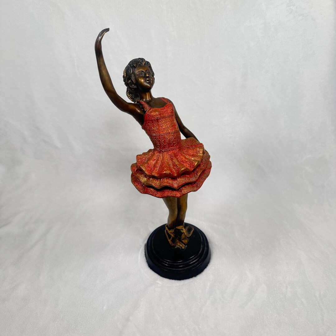 Art Deco Bronze Ballerina Statue Classic Sculpture Figure Ballet ...
