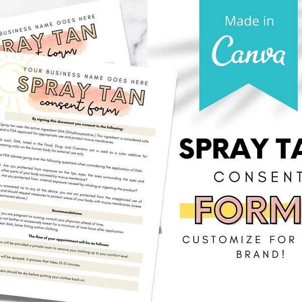 Tanning Waiver - Etsy