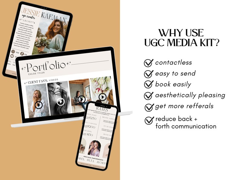 UGC Media Kit UGC Portfolio UGC Canva Ugc Contract Ugc Creator Ugc Kit ...