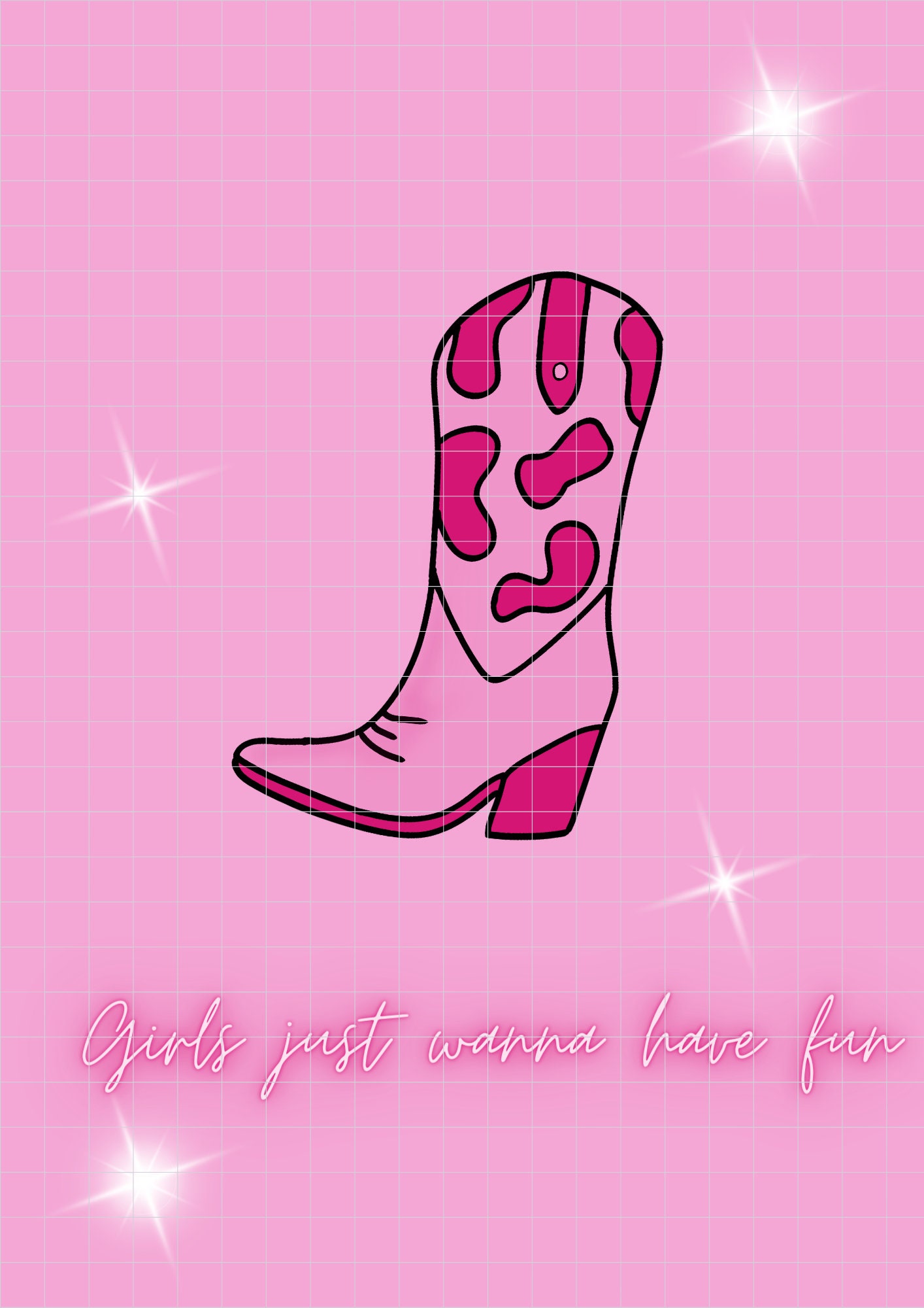 Y2K Wall Art Decor, Pink Wall Art Set, Pink Prints, Room Decor ...