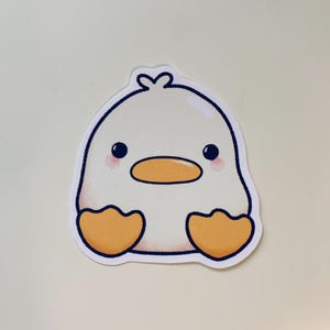 Duckie Sticker // Die-cut Sticker // Glossy Vinyl Sticker // Cute ...