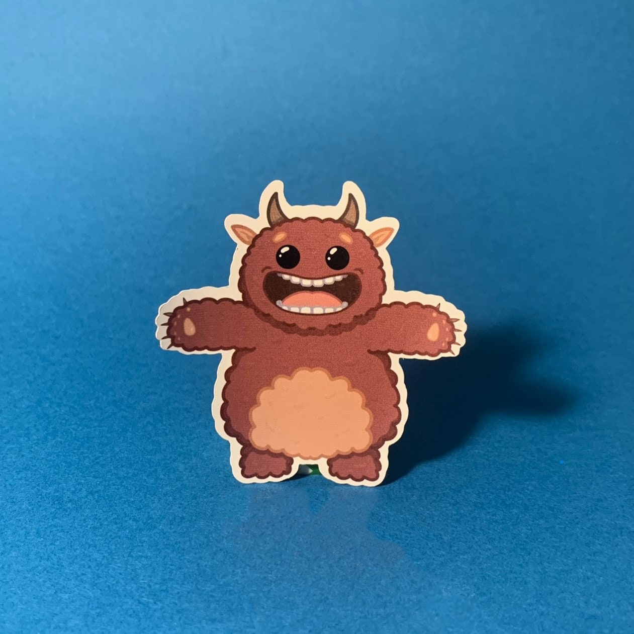 Red Monster Sticker // Die-cut Sticker // Vinyl Sticker // Cute Sticker ...