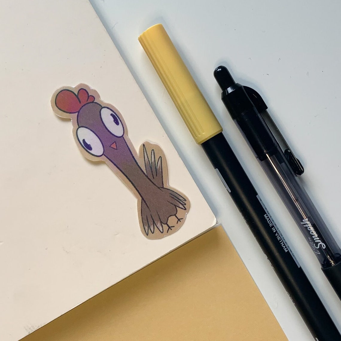 Shiny Chicken Sticker // Die-cut Sticker // Holographic Vinyl Sticker ...
