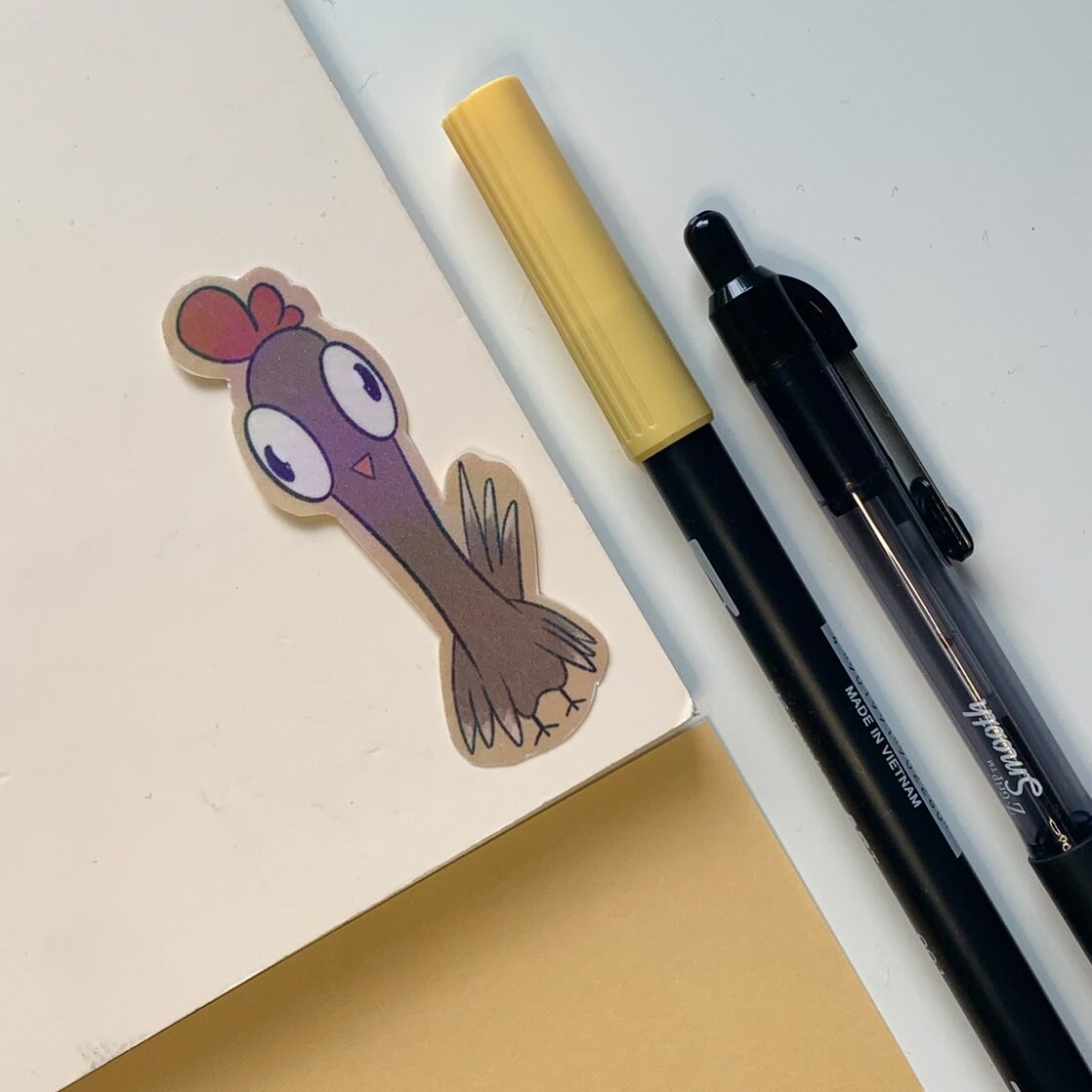 Shiny Chicken Sticker // Die-cut Sticker // Holographic Vinyl Sticker ...