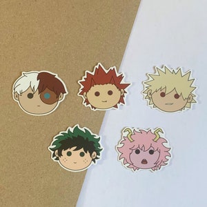 Mha Matte Vinyl Stickers // Die-cut Stickers - Etsy