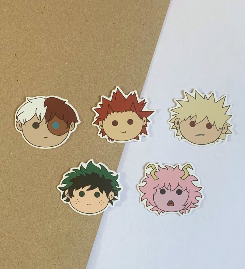 Mha Matte Vinyl Stickers // Die-cut Stickers - Etsy