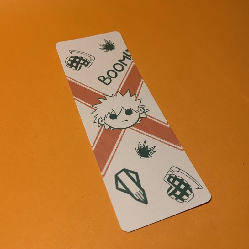 Mha Bakugo Bookmark // Bakugo // Anime Bookmark // Cute Stationary - Etsy