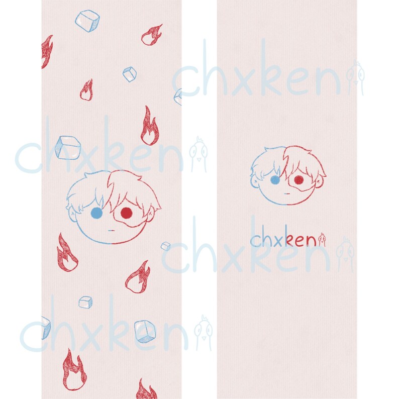 Mha Todoroki Bookmark // Todoroki // Anime Bookmark // Cute Stationary ...