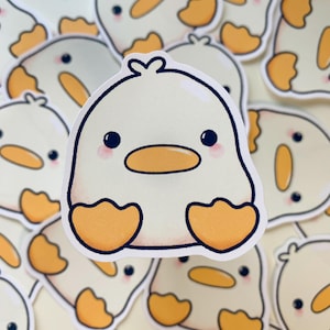 Duckie Sticker // Die-cut Sticker // Glossy Vinyl Sticker // Cute ...