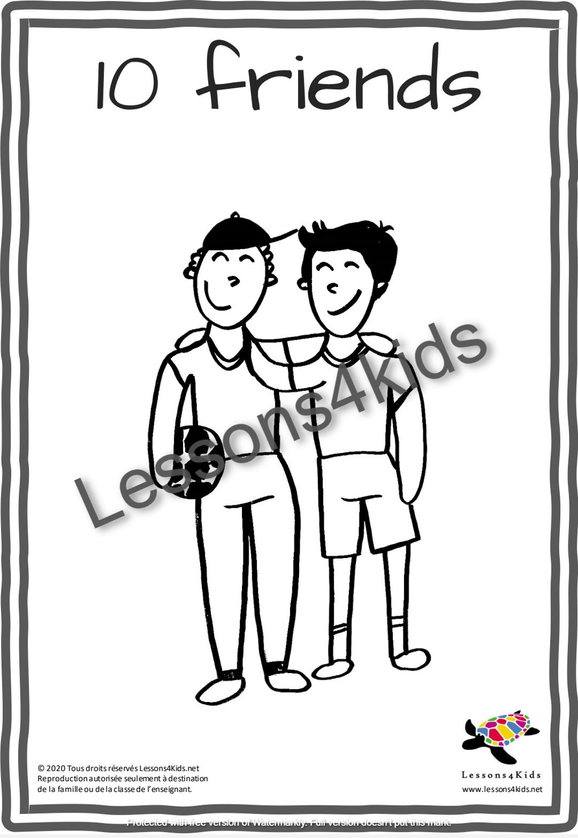 Friendship printable flashcards and posters to customize for | Etsy