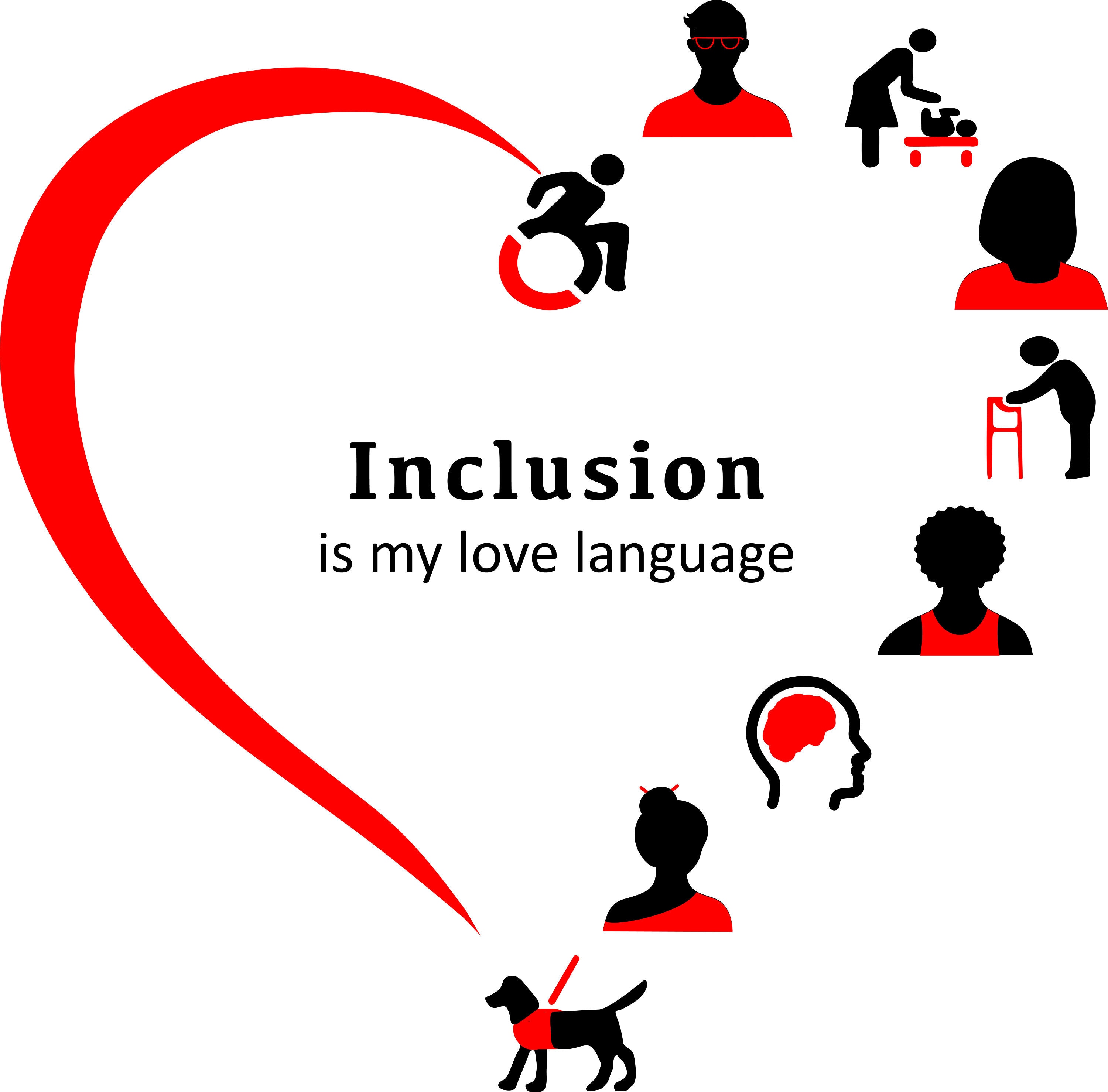 Inclusion is My Love Language Sticker Proceeds go to She | Etsy